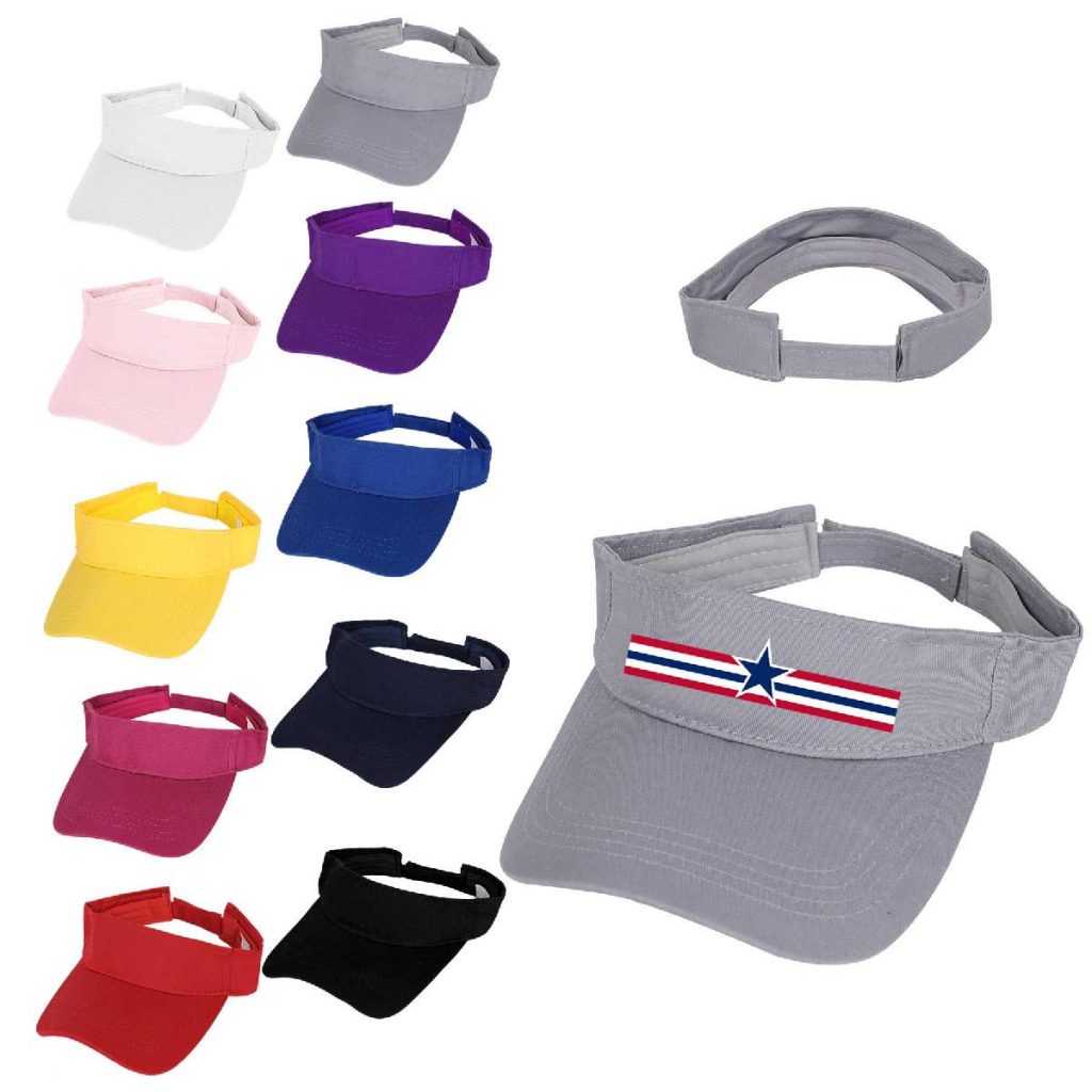 Cotton Twill Sun Visor With Pro Stitch Crown – Geo Promos
