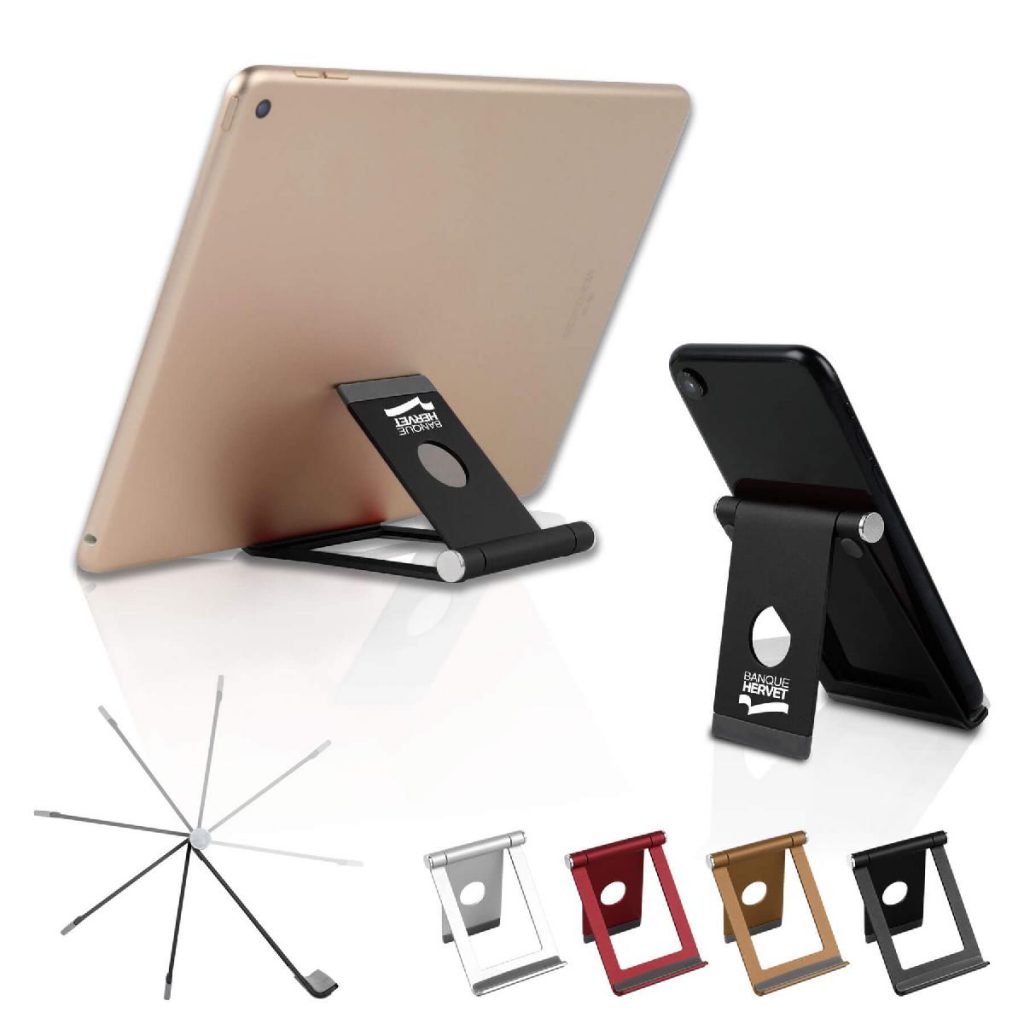 Adjustable Aluminum Cell Phone & Tablet Stand – Geo Promos